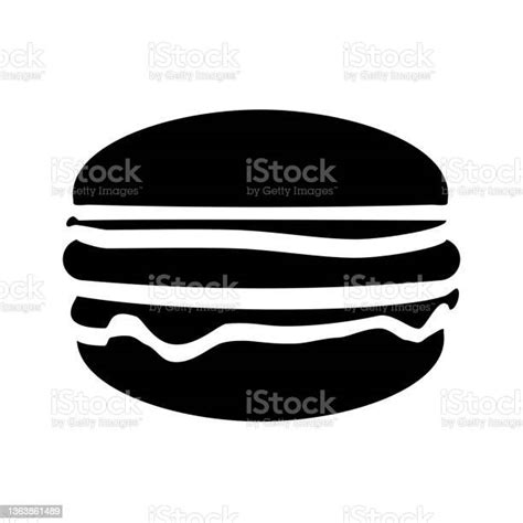 샌드위치 벡터 기호 흰색 배경에 패스트 푸드 간단한 기호 0명에 대한 스톡 벡터 아트 및 기타 이미지 0명 고기 디자인 Istock