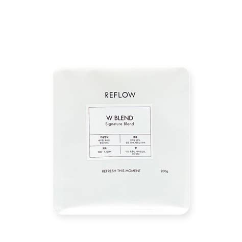 W 블렌드 리플로우 커피 로스터스 코케비즈