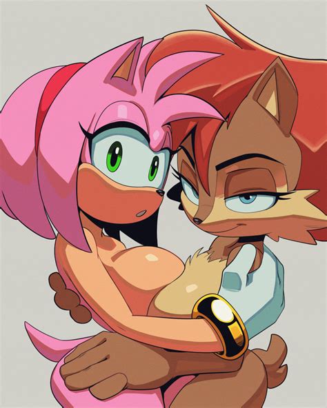 Rule 34 2d 2girls Absurd Res Amy Rose Anthro Anthro Only Archie Comics Ass Bedroom Eyes Big