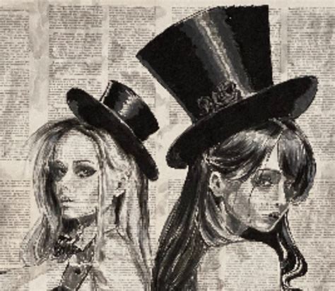 Hand Painted Erotic Girls In Manga Style Acrylic Ink On Glued Book Pages X X Cm