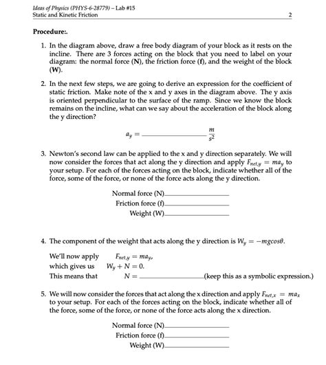 Solved Part 1 Static Friction Figure 1 A Block Of Wood Is