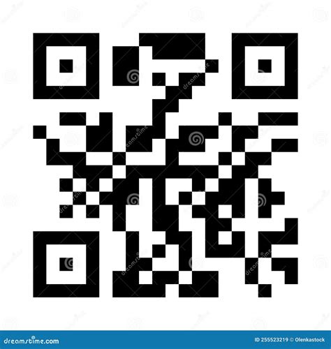 Vector Qr Code Stock Vector Illustration Of Digital 255523219