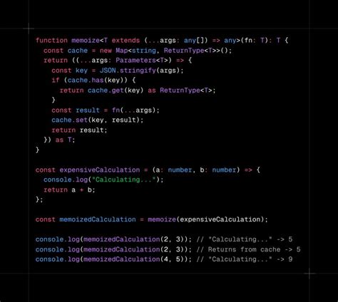 Type Safe Memoization Utility In Typescript This Is A Generic Memoize Narek Boshyan