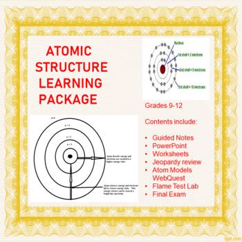 Atomic Structure Learning Package By Bucko S Science Corner TpT
