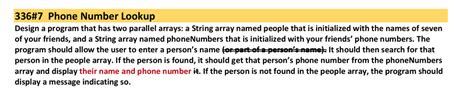 Solved 3367 Phone Number Lookup Design A Program That Has