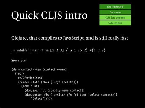 Clojurescript Cheatsheet