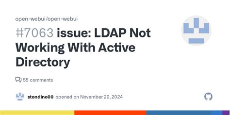Issue Ldap Not Working With Active Directory · Issue 7063 · Open Webuiopen Webui · Github