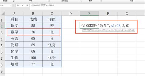 如何在excel中使用vlookup函数查找数据？ 趣帮office教程网