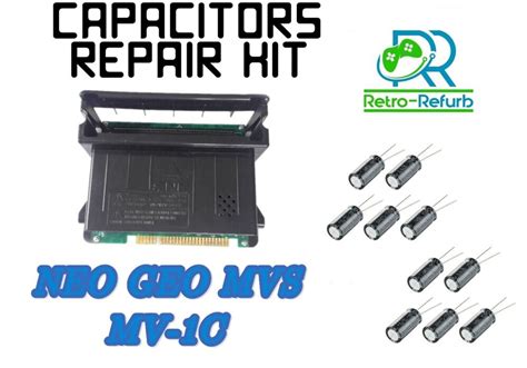 Neo Geo MVS Recap Kit Capacitor Replacement Repair MV C Retro Refurb