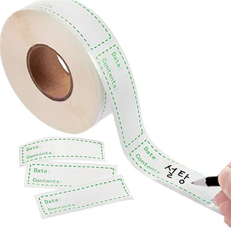 방수 네임 이름표 스티커 120매 150매 대용량 라벨지 [자국남지않는 냉장고 정리 양념 통 병 분류 주방] 온채널