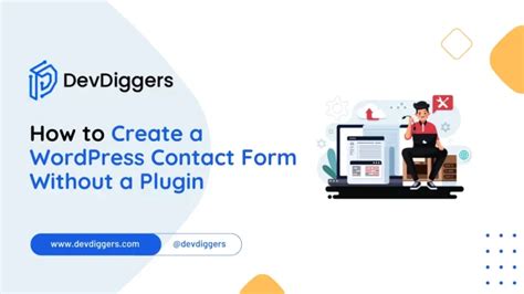 how to create a wordpress contact form without a plugin