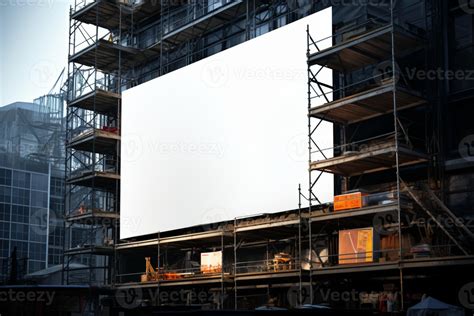 AI Generated Project Planning Perfection Scaffold And Building Mock Up In A Construction Setting