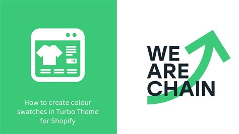How To Create Colour Swatches In Turbo Theme On Shopify We Are Chain Ltd