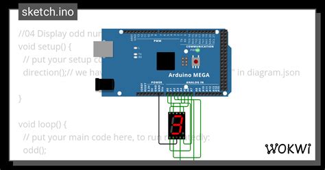 ESP 7SEGMENT Set1 4 Wokwi ESP32 STM32 Arduino Simulator