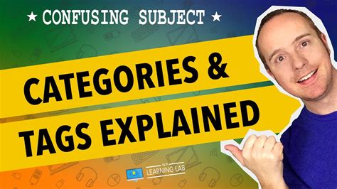 Wordpress Categories And Tags Tutorial Wp Learning Lab Youtube