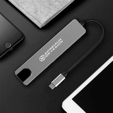 Ripley Adaptador Hub Tipo C En Multifucnional Con Puerto Usb