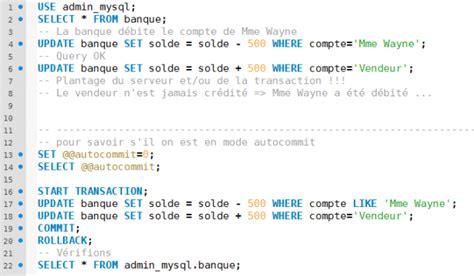 Transactions Mysql Verrous Tutoriels Et Cours