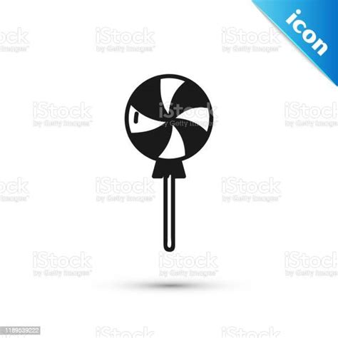 흰색 배경에 격리 된 검은 색 롤리팝 아이콘입니다 사탕 기호입니다 음식 맛있는 상징 벡터 일러스트레이션 0명에 대한 스톡 벡터 아트 및 기타 이미지 Istock