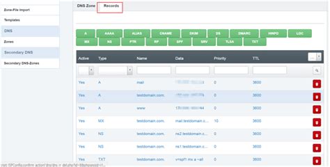how to update dns records in ispconfig database mart