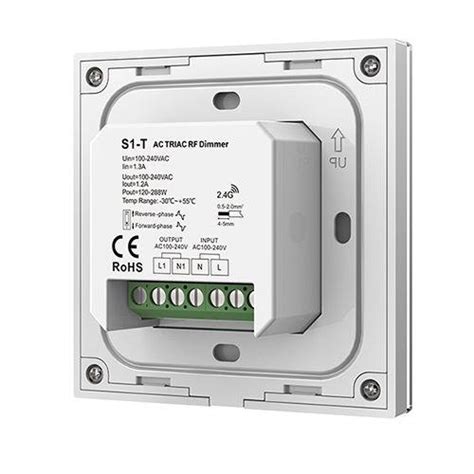 Led Dimmer Switch Ac Triac Touch Glass Panel White Ledison Lighting