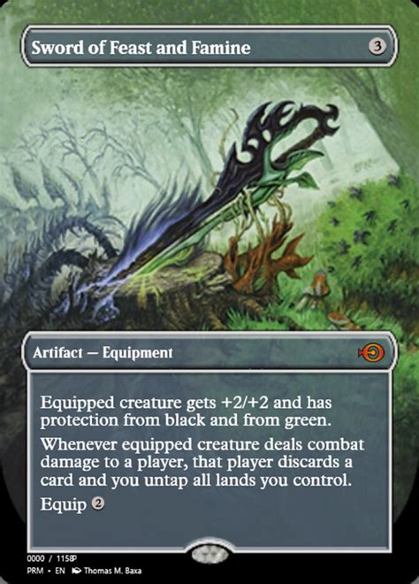 Sword Of Feast And Famine · Magic Online Promos Prm 82848 · Scryfall