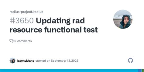 Updating Rad Resource Functional Test · Issue 3650 · Radius Project