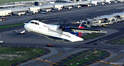 Delta Connection Skywest Fictional Asobo Atr 42 For Microsoft Flight Simulator Msfs