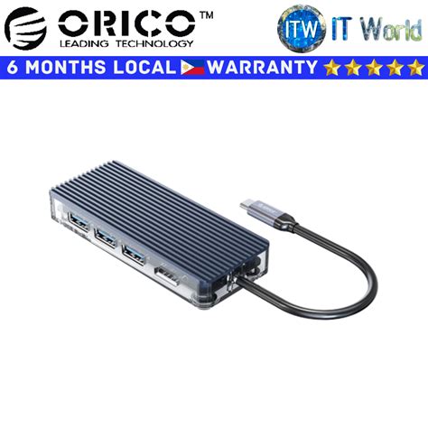 Itw Orico USB Hub Docking Station Type C In Transparent Hub WB TS GY BP Shopee