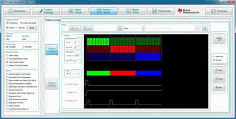 Basic Question Does The Video Pattern Mode Control Streamed Images Dlp 6500 Evm Dlp