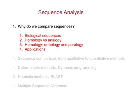 Ppt Sequence Analysis Powerpoint Presentation Free Download Id4741787