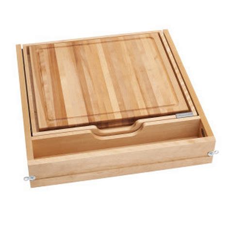 REV A SHELF INC Knife And Cutting Board Drawer No Slides Maple Rev A Shelf KCB H