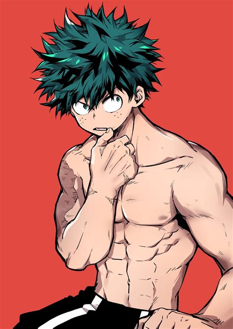 Some Shirtless Izuku R Bokunoheroacademia