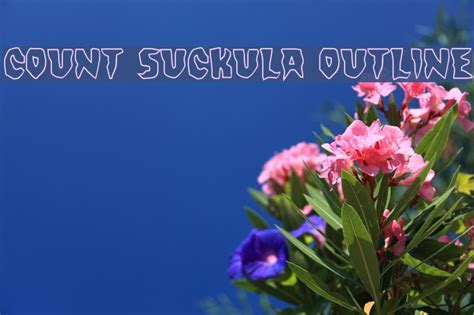 Count Suckula Outline Font