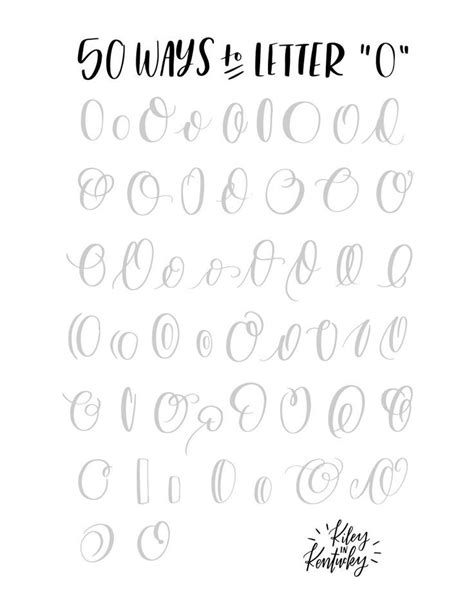 Ways To Letter O Lettering Alphabet Hand Lettering Fonts Lettering Tutorial