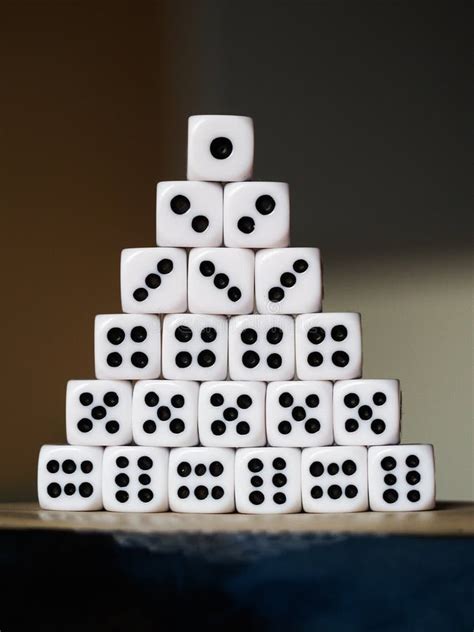 A Stack Of White Dice Stock Image Image Of Plastic 354732559