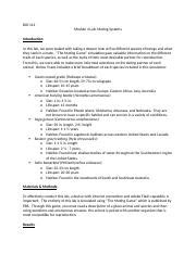 BIO Lab Docx BIO Module Lab Mating Systems Introduction In This Lab We Were Tasked