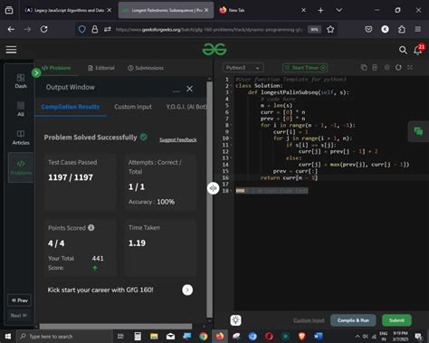 Geekstreak2024 Gfg160 Gfg Dsa Datastructures Algorithms Harish