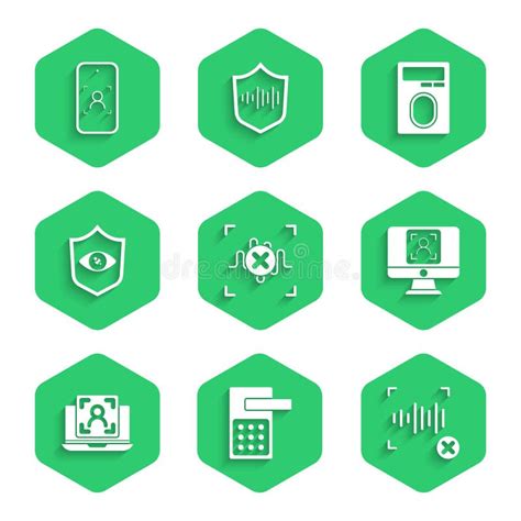 Set Rejection Voice Recognition Digital Door Lock Face Laptop With Face Shield Eye Scan