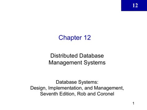 Distributed Database Management Systems DDBMS Presentation