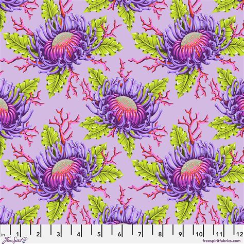 Floral Reef By Tula Pink Friends And Anemones Ultraviolet