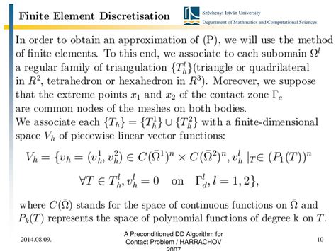 Ppt A Preconditioned Domain Decomposition Algorithm For Contact