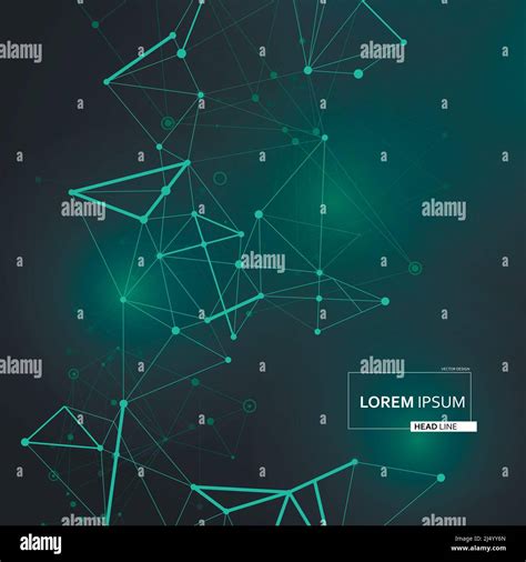 Connect Lines In Modern Style Communication Symbol Background Vector Abstract Design