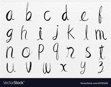 Cursive Alphabet Lowercase