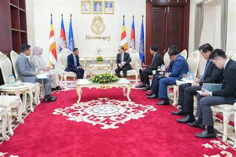 លោកឧបនាយករដ្ឋមន្ត្រី វង្សី វិស្សុត ទទួលជួប និងពិភាក្សាការងារជាមួយ លោក Shaharuddin Bin Onn