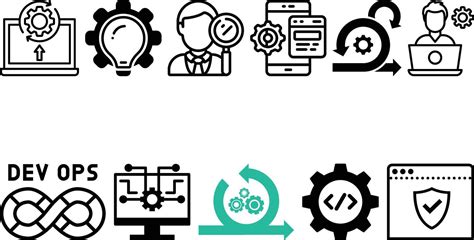 Devops Metodología Y Software Desarrollo Icono Diseño 52174467 Vector En Vecteezy