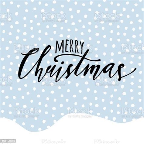 떨어지는 눈 완벽 한 패턴으로 메리 크리스마스 일러스트 벡터와 손이 그려진된 글자입니다 크리에이 티브 타이 포 한 그래피 휴일 인사말 포스터에 대 한 12월에 대한 스톡