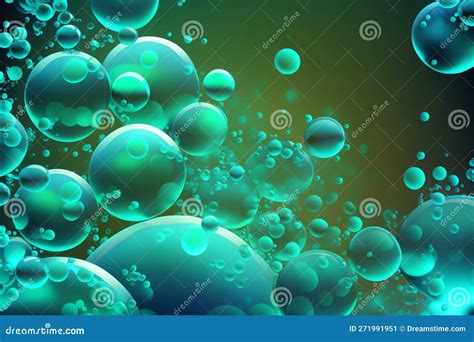 Blue Bubbles Background Color Bubbles Bubble Background Generative Ai Stock Illustration
