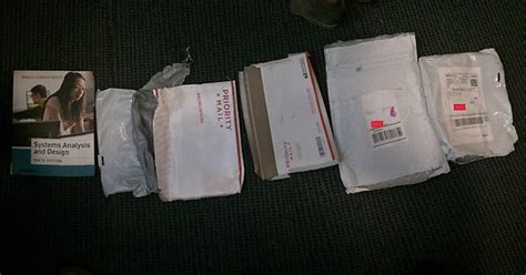 My Textbook Was Sent Inside A Mailing Bag Inside A Usps Priority