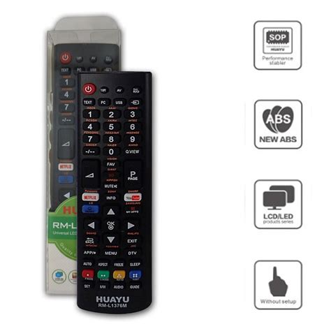 รีโมทสมาร์ททีวีแบบจูนได้ รีโมตรวมรุ่น รีโมททีวี Universal Tvledlcd Remote Control มีปุ่ม Youtube