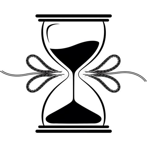 Ornate Hourglass Design Representing Time Passing Stock Illustration Illustration Of Fleeting